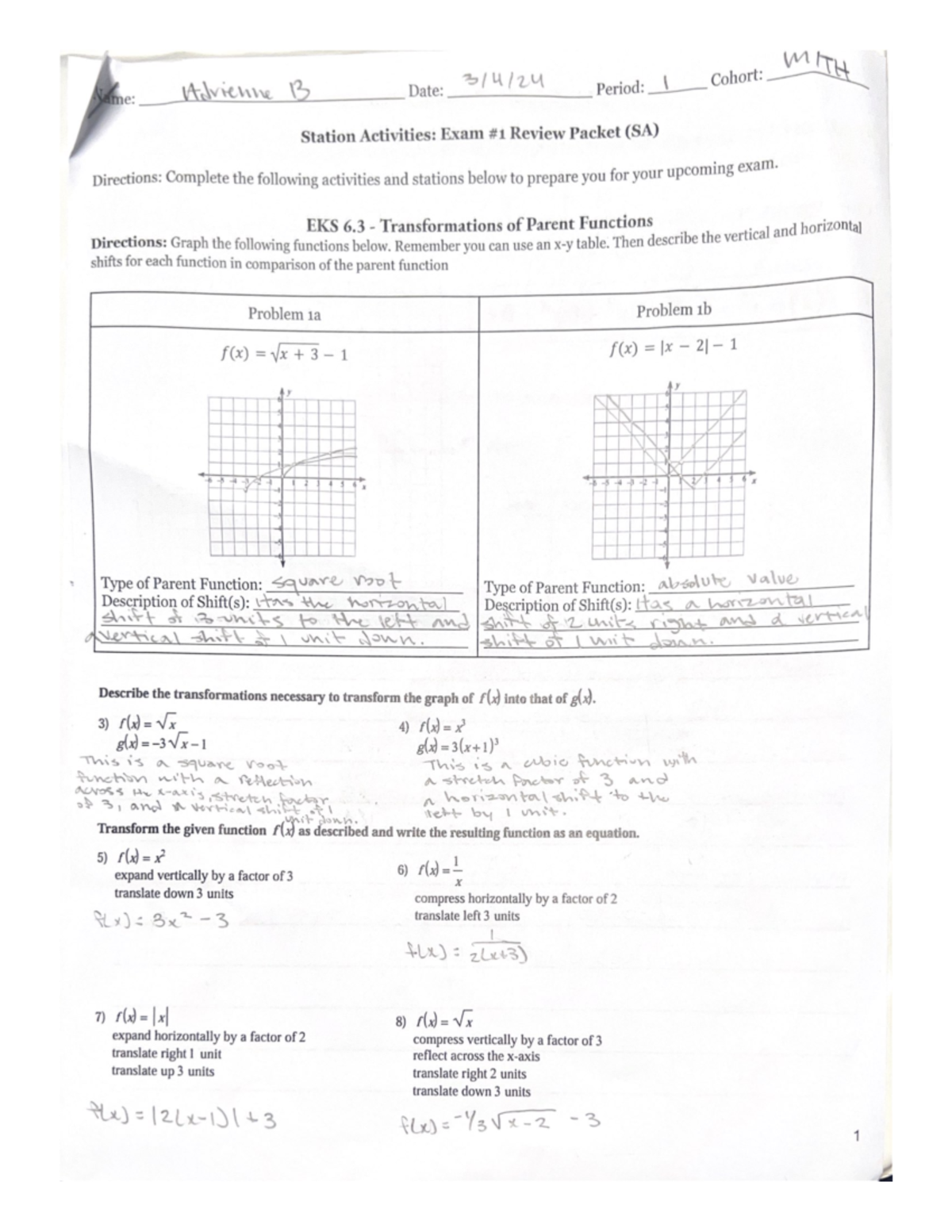 Cohort - Notes - BIOL 103 - Studocu