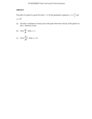 Chi Square Worksheet - Name ...