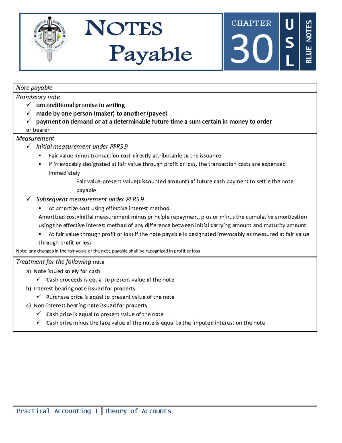 30 - asdasdasd - Practical Accounting 1 Theory of Accounts 30 BLUE ...