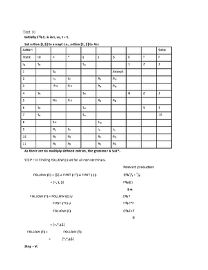Text 9 part Automata and Compiler Design full notes - Text 9 F .id If ...