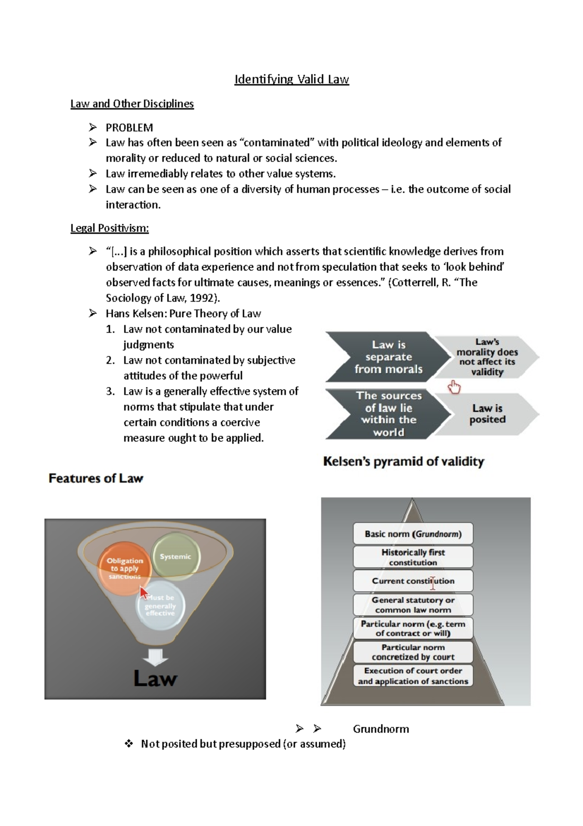 Validity of Law Notes - Identifying Valid Law Law and Other Disciplines ...