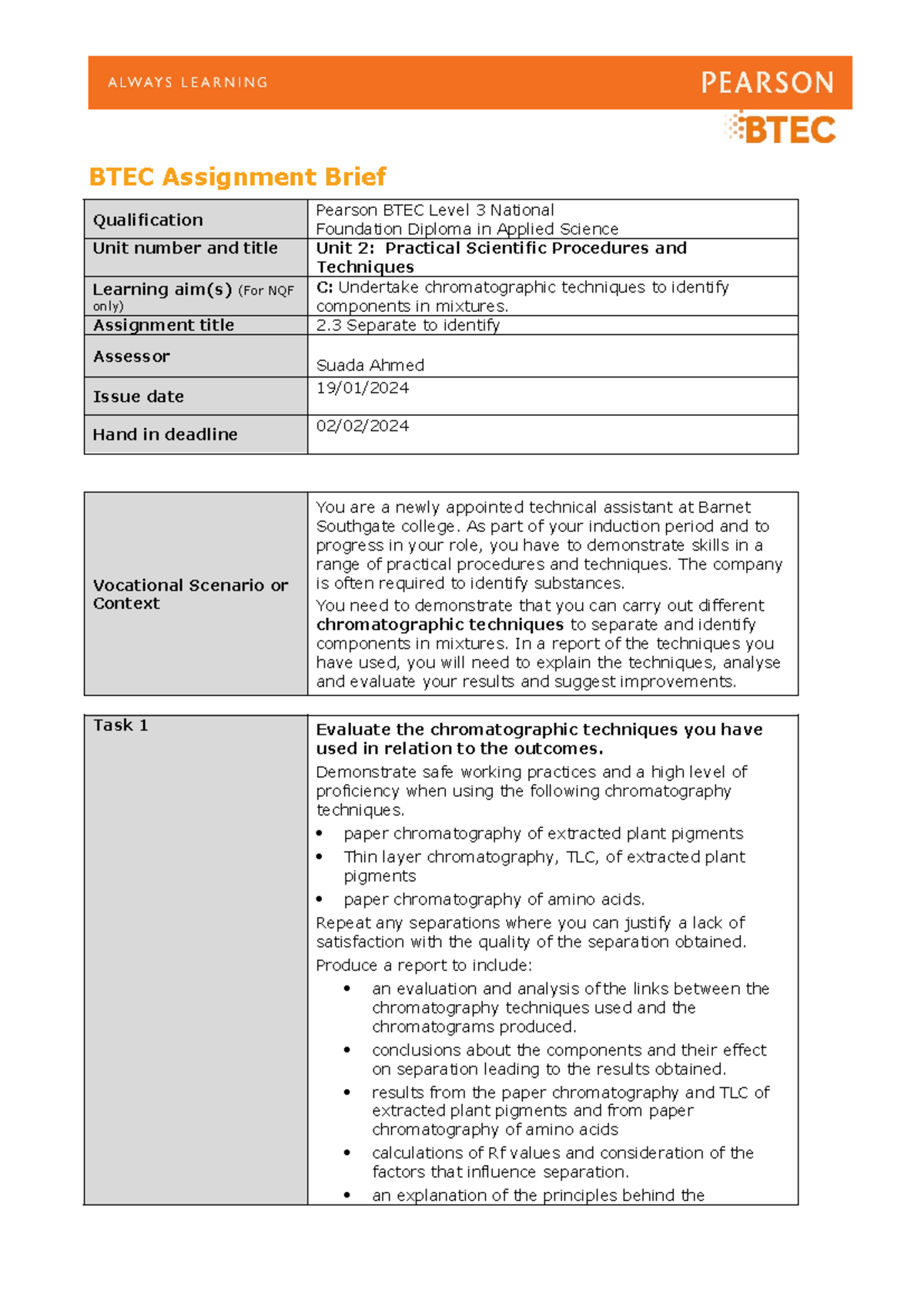Unit 2.3 criteria C - These are all revision guides for the coming ...