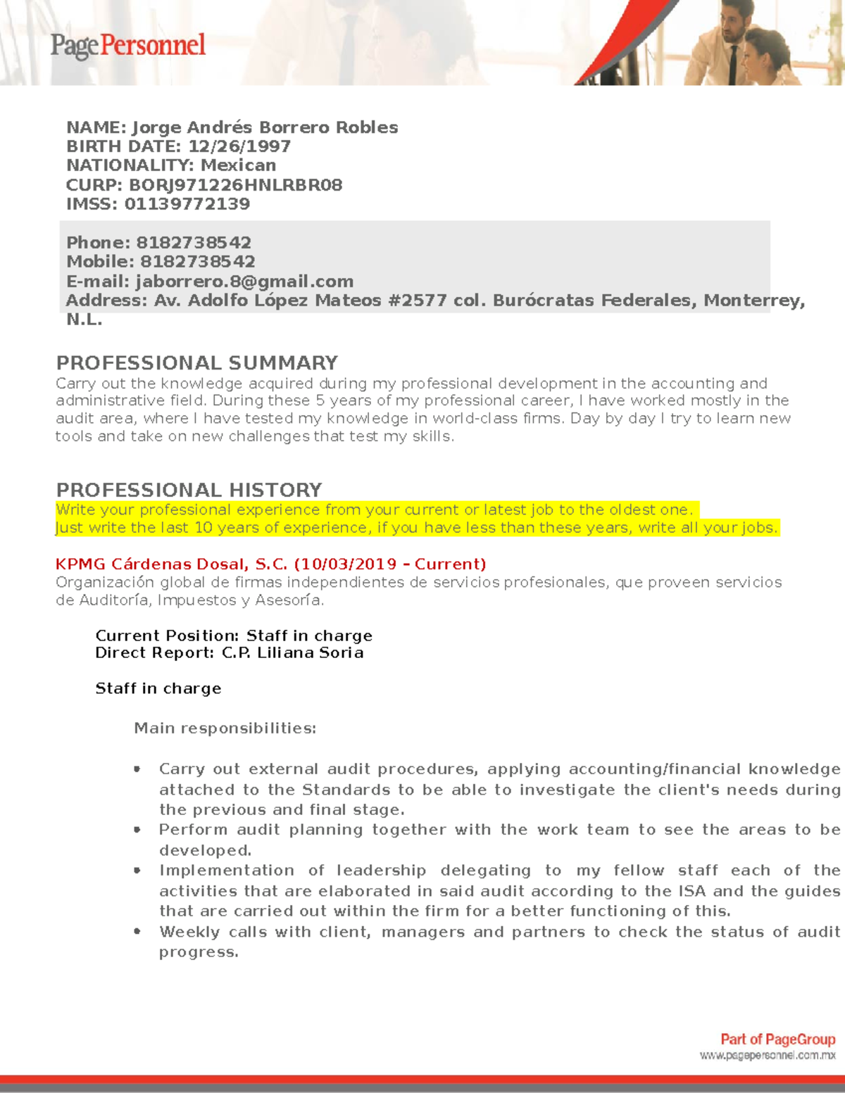 Resume PP Format - MS - Archivo para ponencia - NAME: Jorge Andrés ...