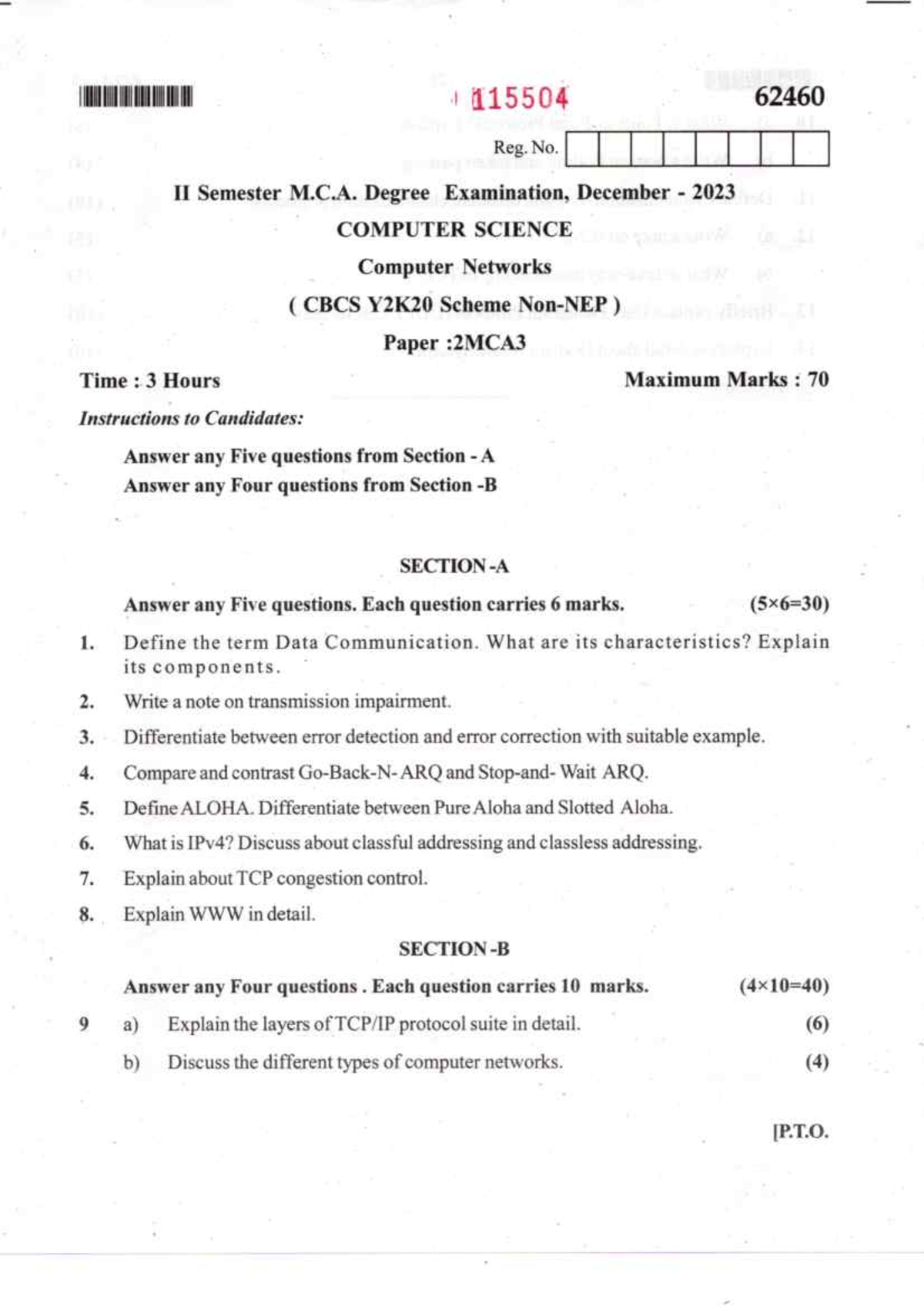 Computer-Networks - Computer-Networks - 115504 62460 Reg. No. II ...