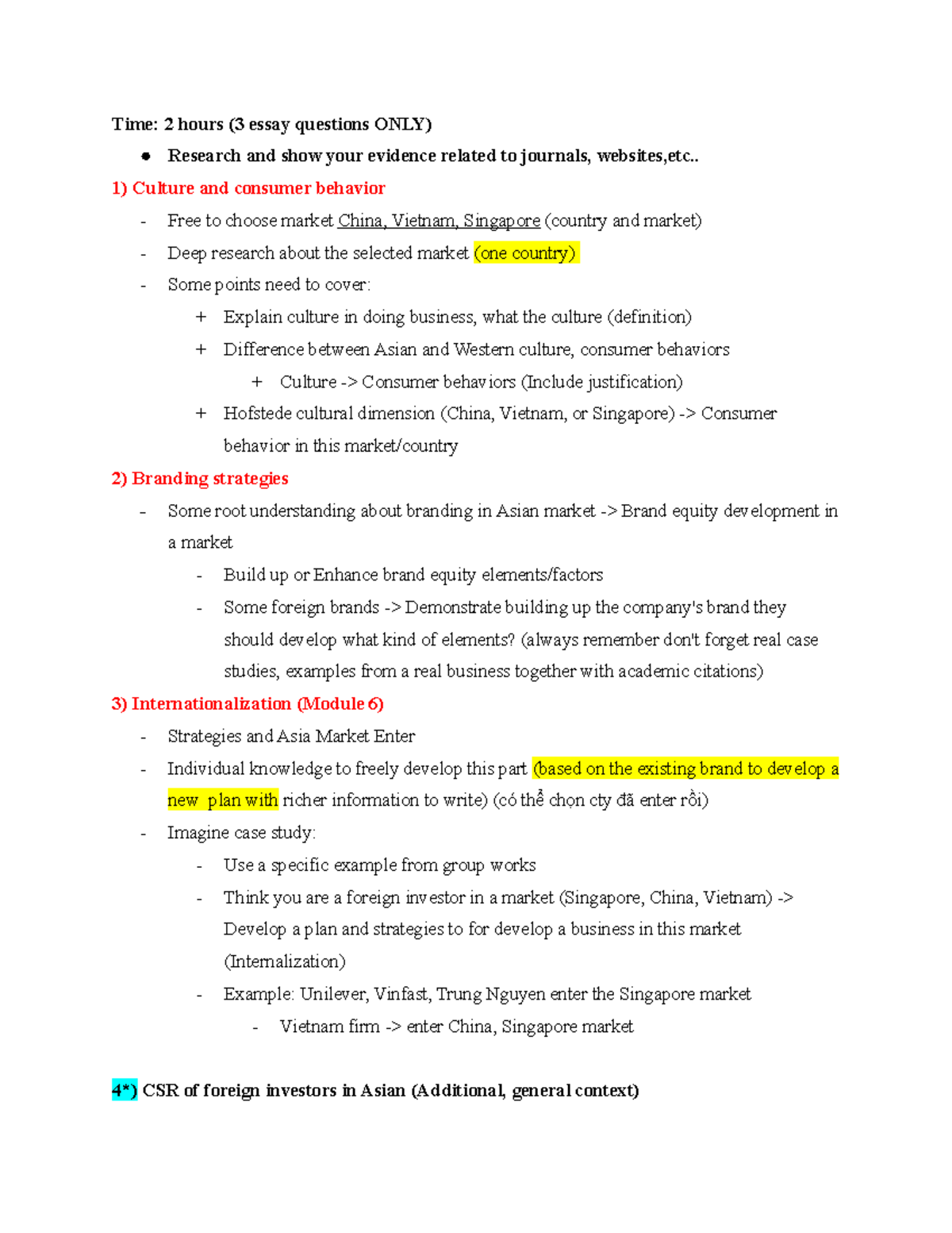 Final-Exam-Note - Final Exam Note for MOA - Time: 2 hours (3 essay ...