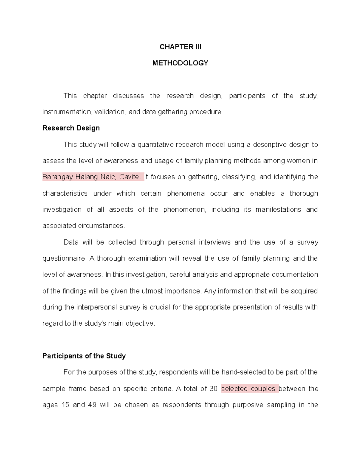 3. [ Revised] Dec.26, 2022 - CHAPTER III METHODOLOGY This chapter ...