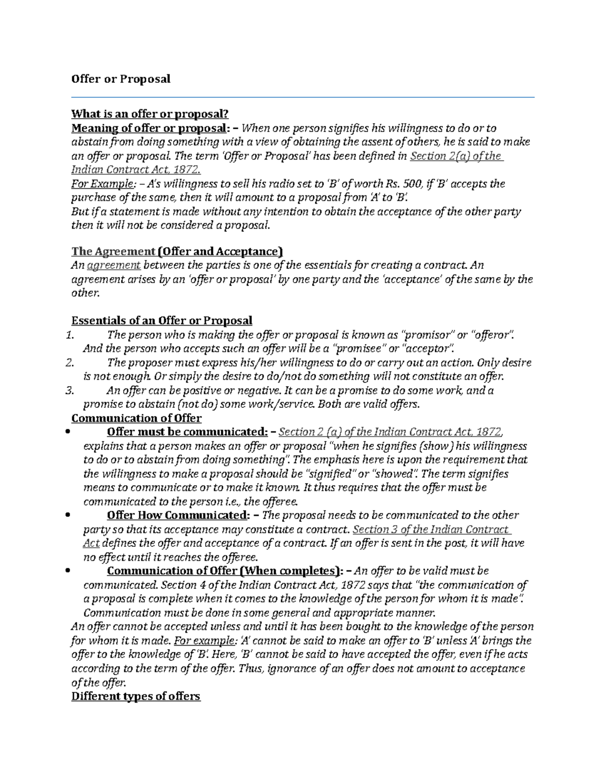 Offer And Proposal Grade A Offer Or Proposal What Is An Offer Or offer-and-proposal-grade-a-offer-or-proposal-what-is-an-offer-or