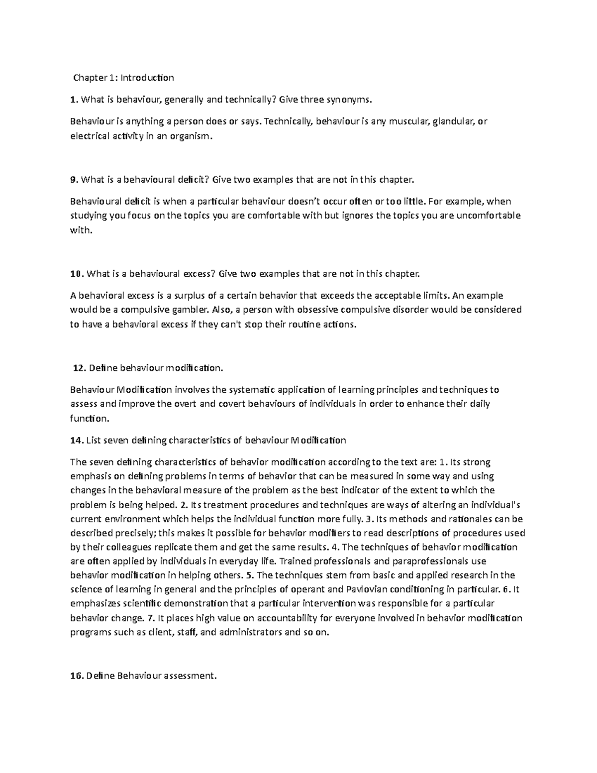 Sample/practice exam 2 February 2019, questions and answers - Chapter 1 ...