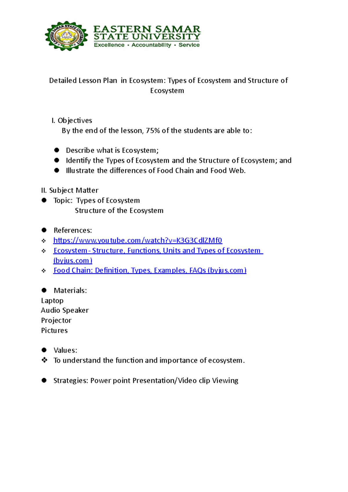 Detailed Lesson Plan In Teaching Science Of Detailed Lesson Plan In