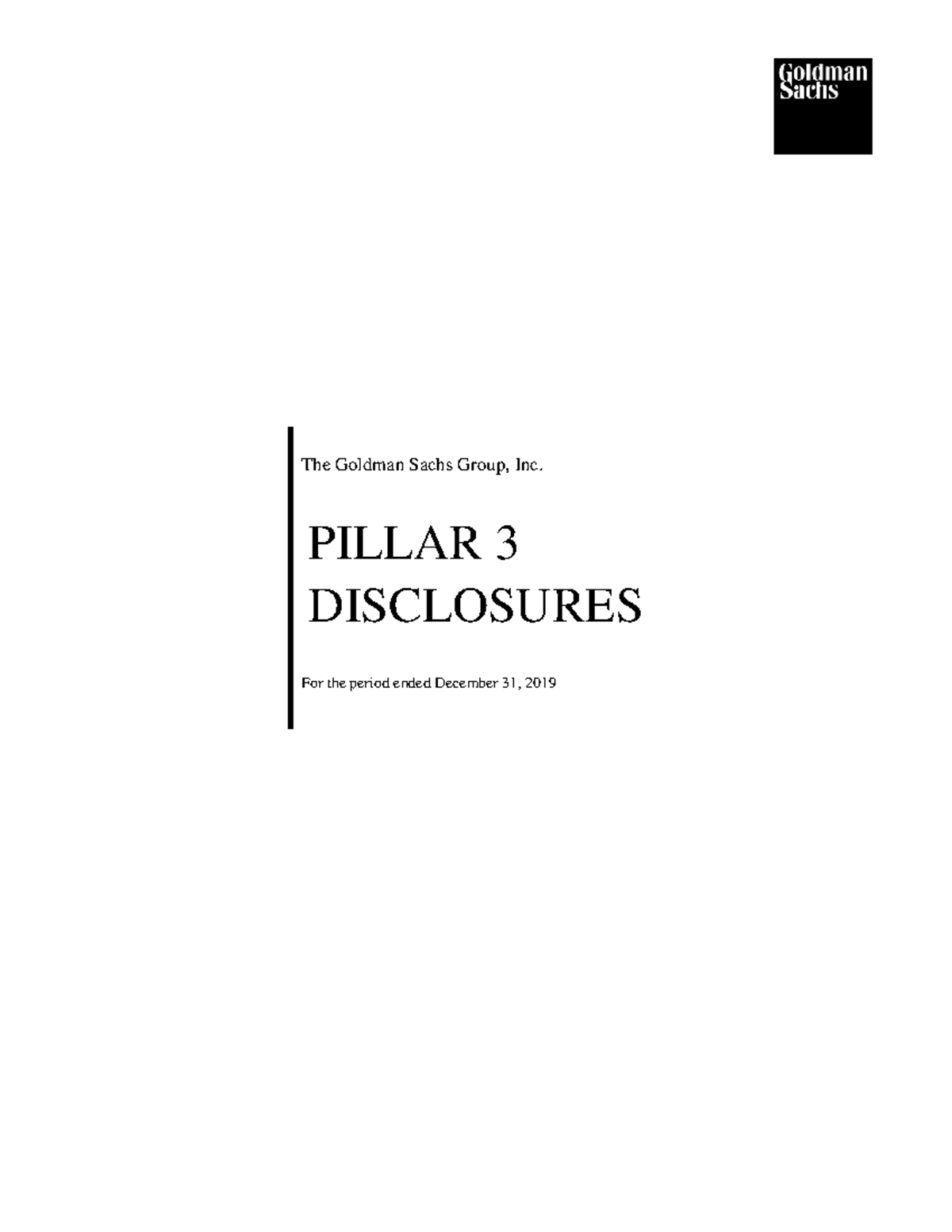 GS pillar 3-2019 - ABC - PILLAR 3 DISCLOSURES For the period ended ...