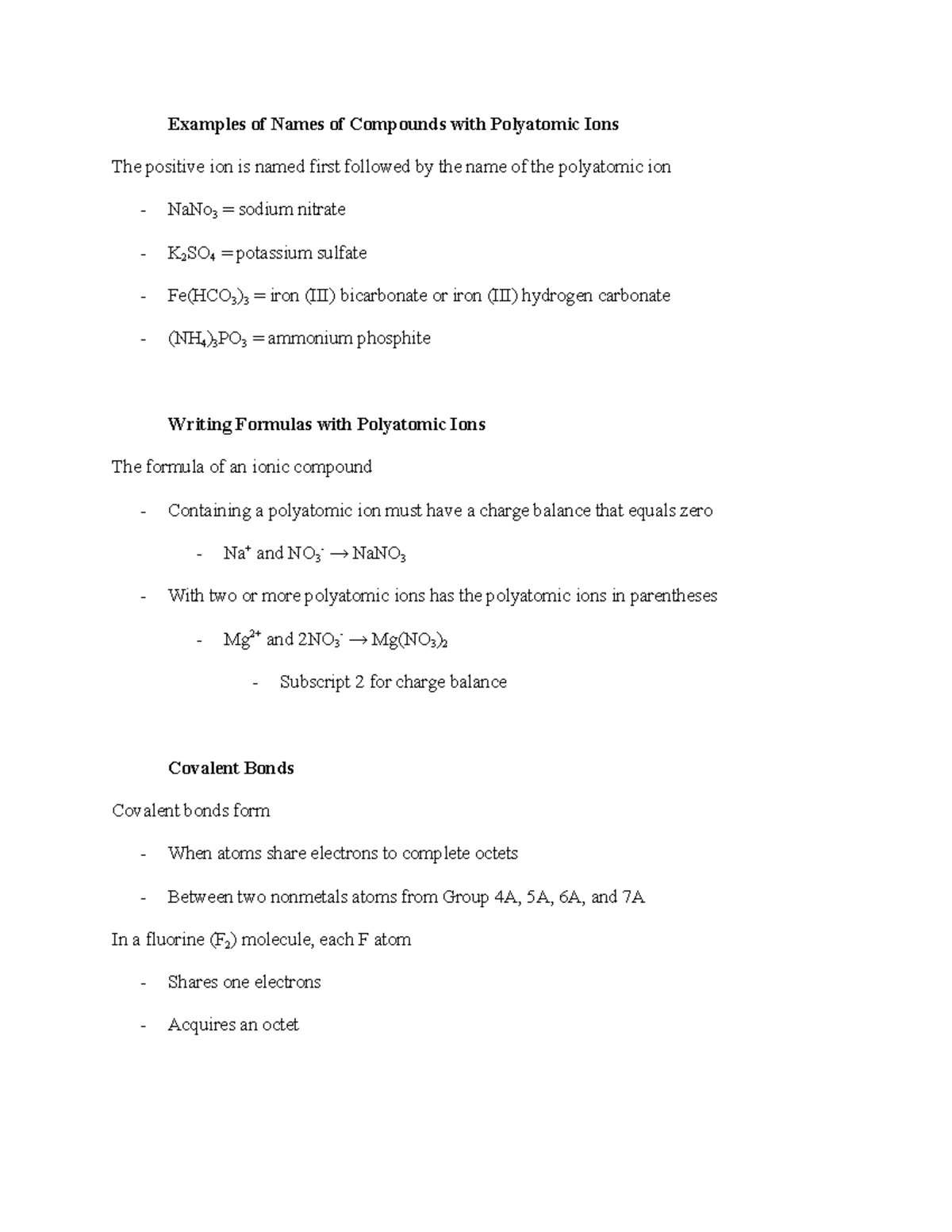 CHEM 110 Introductory to Chemistry Lecture Set 2 Part 14 - Examples of ...