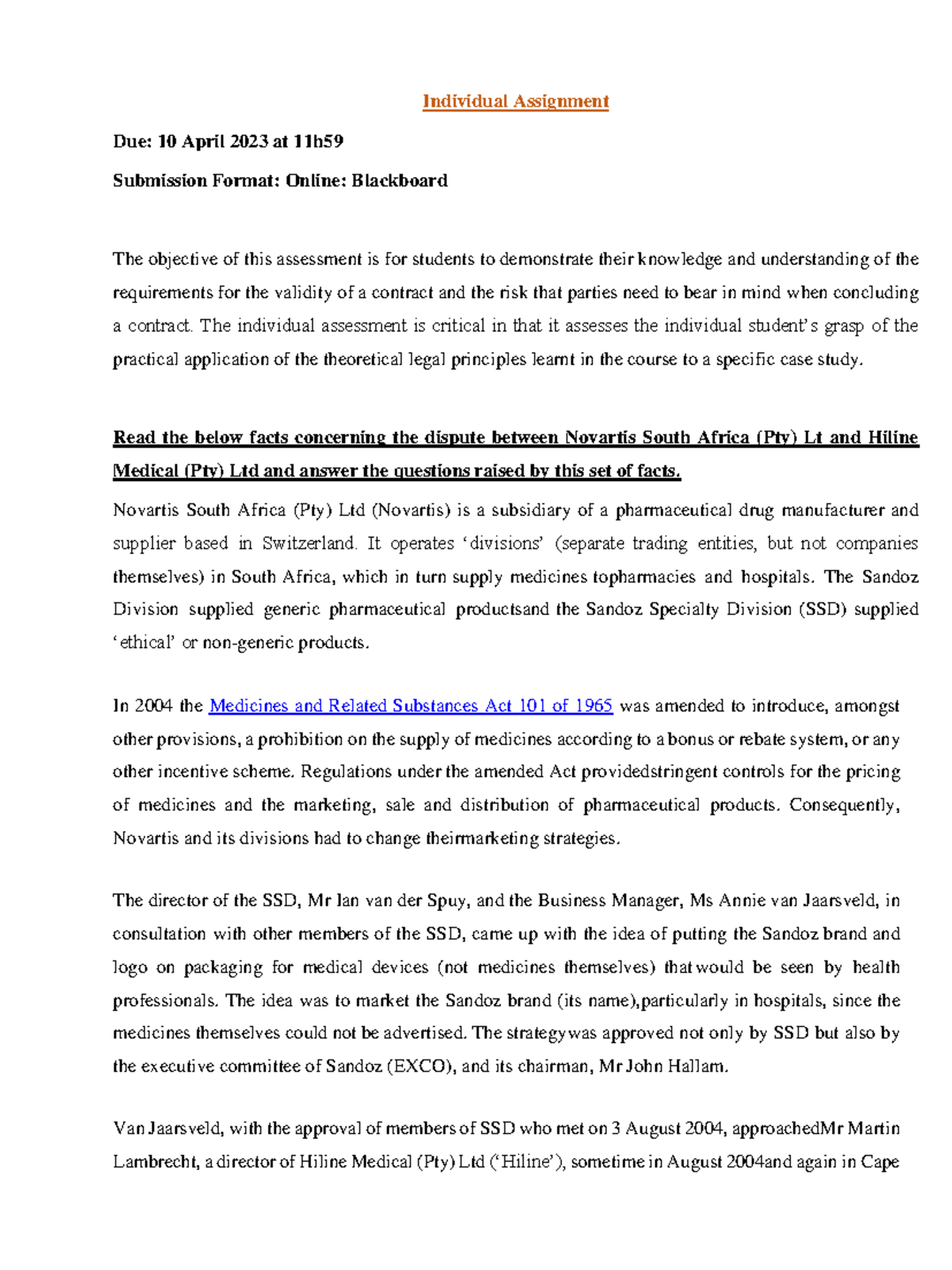 Individual Assignment 10 April 2023 - Individual Assignment Due: 10 ...