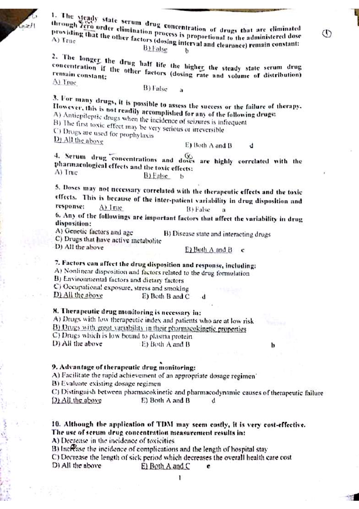 Health care exam - Pharmacy - Studocu