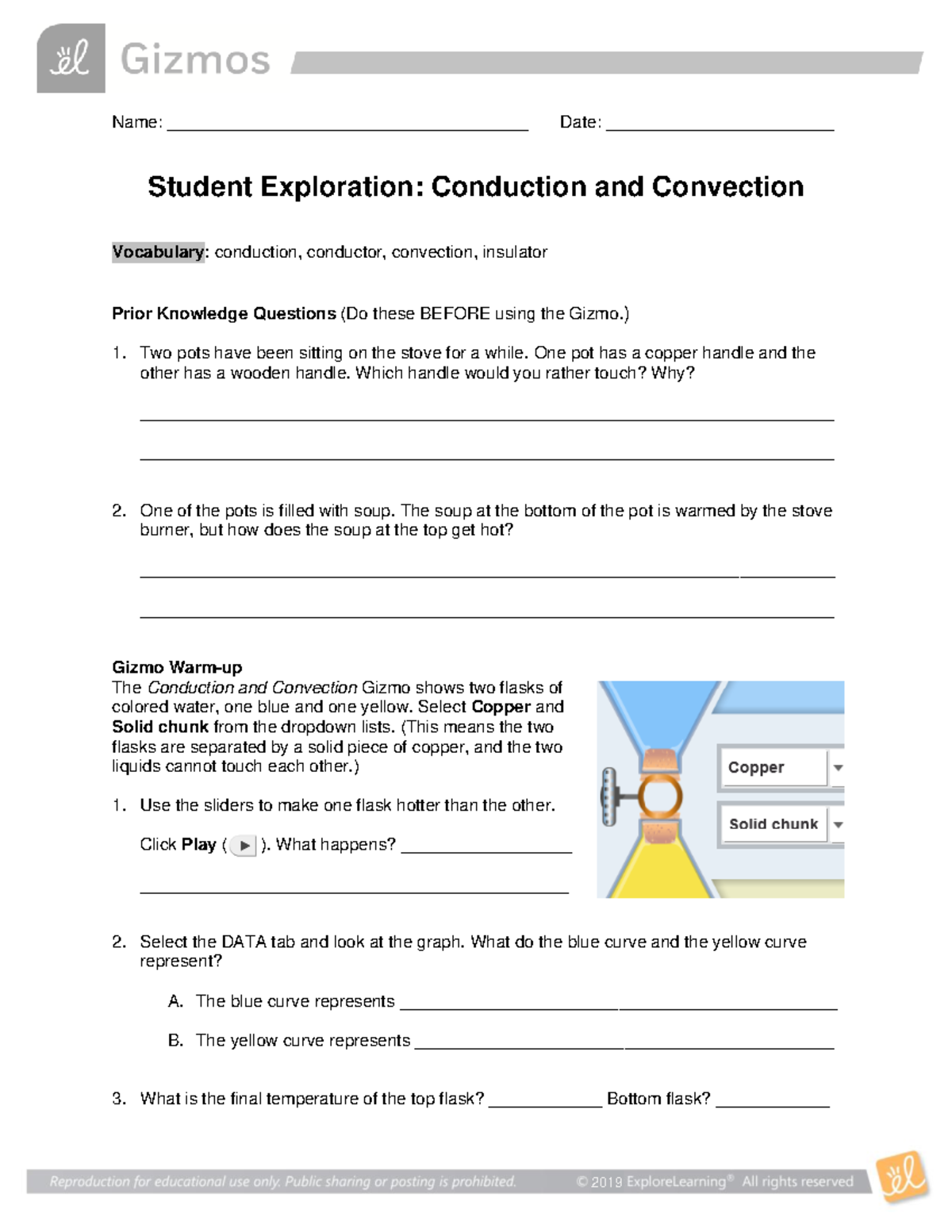 Conduction Convection SE - Name ...