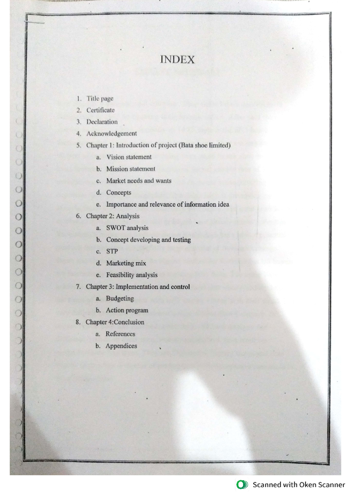 Project report Bata - Bachelor's of business administration - Studocu