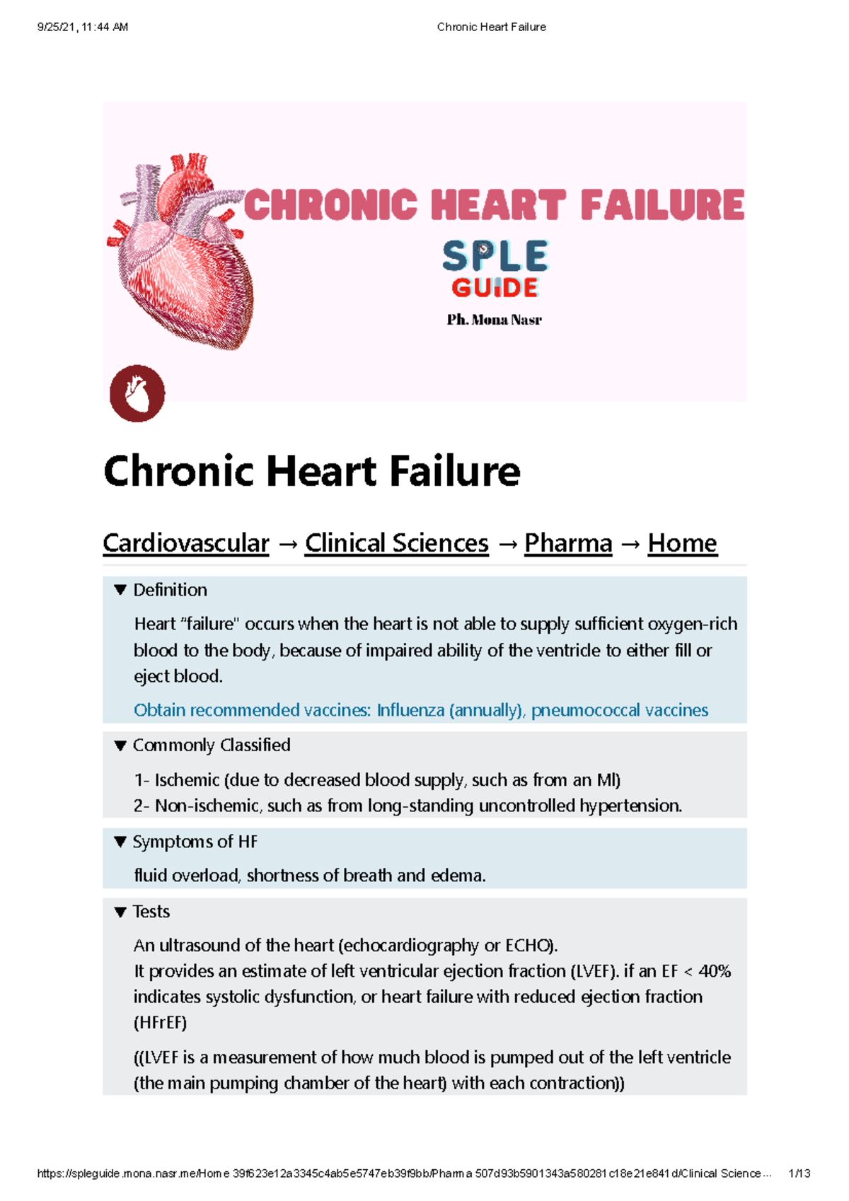 Chronic Heart Failure - Drugs for CHF - Chronic Heart Failure ...