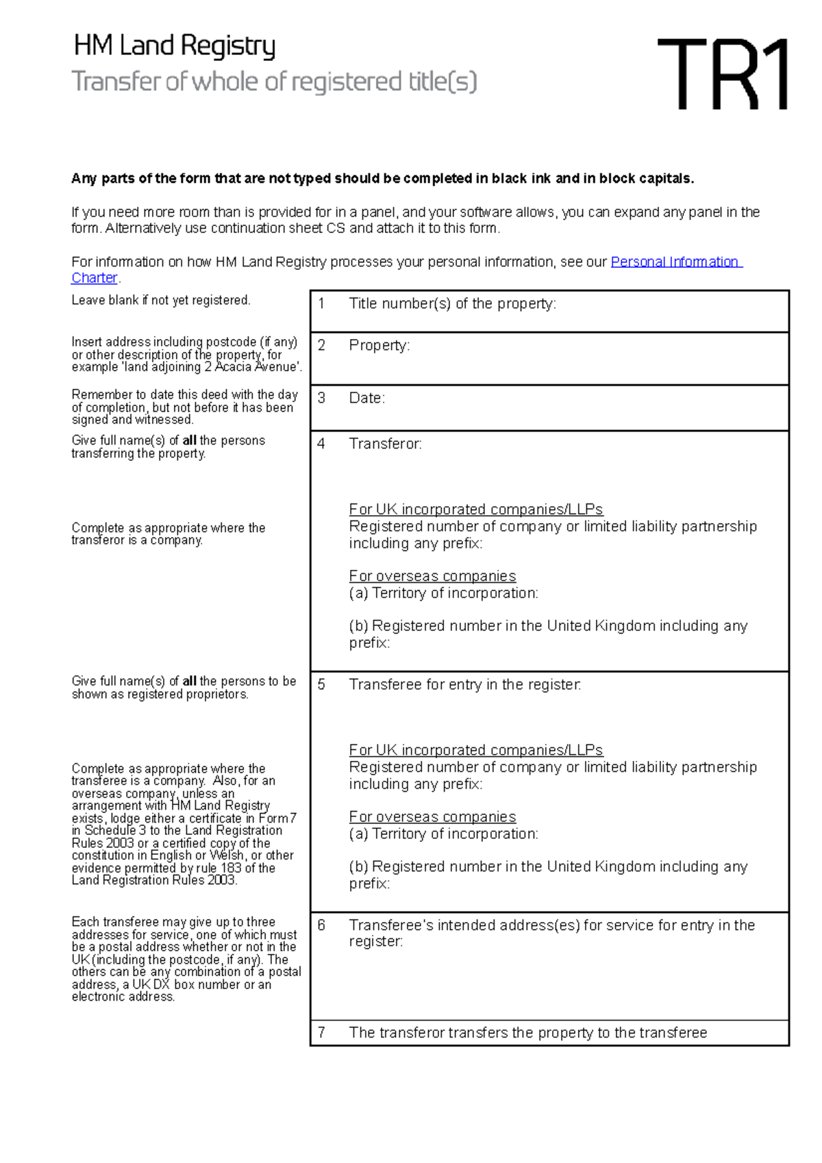 MOCK PLP Paper 2 Drafting Template TR1 - Any parts of the form that are ...