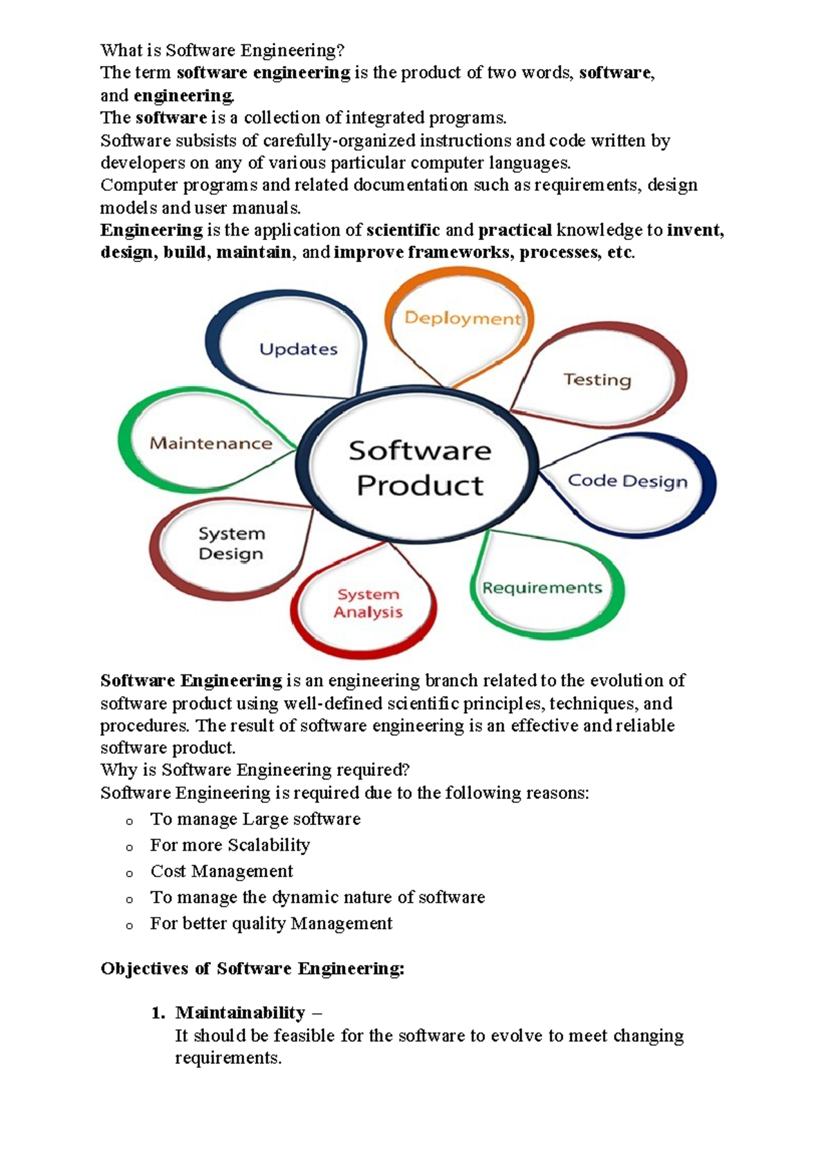 UNIT 1 Software Engineering - What is Software Engineering? The term ...