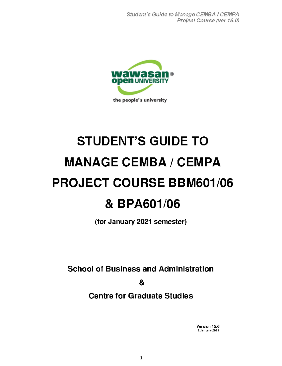 Students Guide to Project - 2021 - Copy - Project Course (ver 16 ...