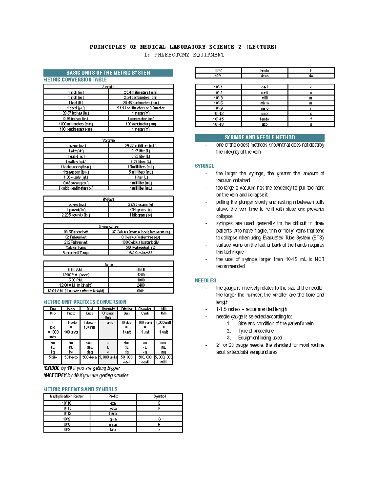 Midterm PMLS Lec - BMLS 1 2nd Semester - PRINCIPLES OF MEDICAL ...