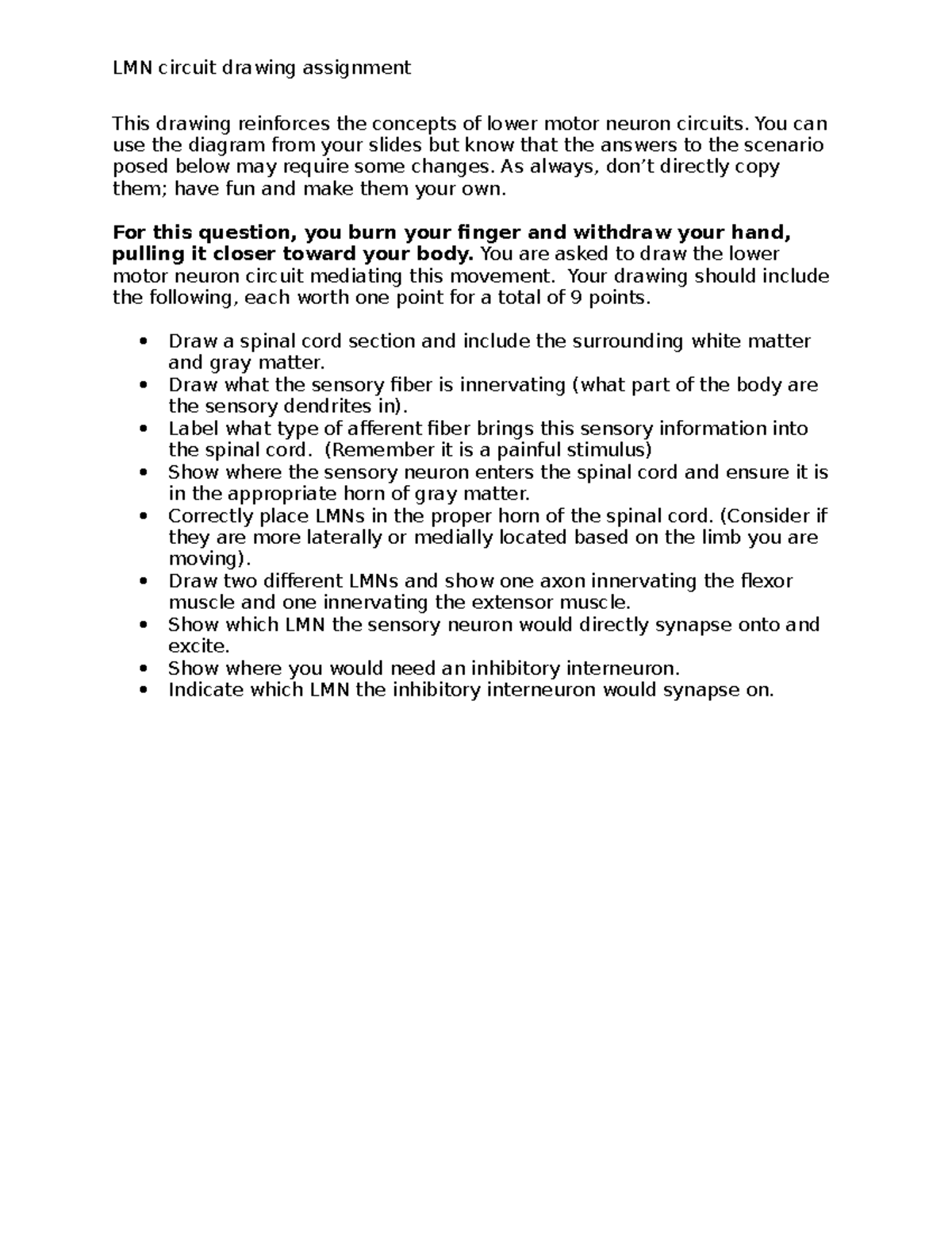 LMN circuit drawing assignment - You can use the diagram from your ...