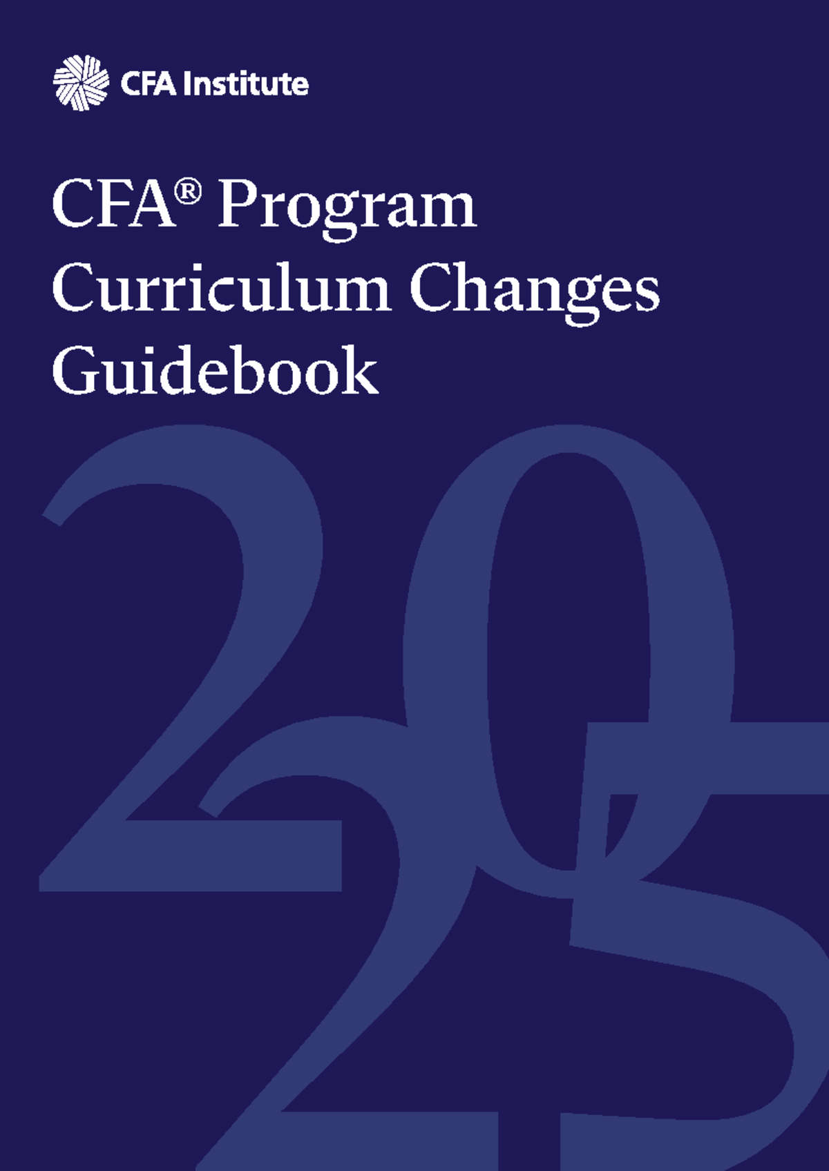 Cfa program curriculum change guidebook 2025 - CFA® Program Curriculum ...