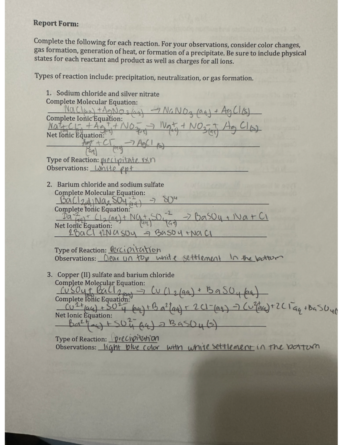 Lab 5 report lab - lab - CHEM 1111 - Studocu
