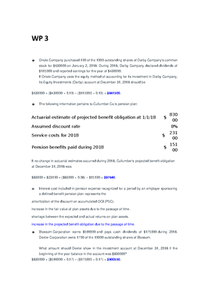 Interim 1 - Sample questions - Intermediate Accounting 3 (Interim) A ...