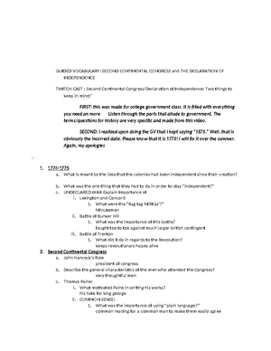 Ch. 3 : Creating Anglo-America from 1660-1750 (Hist 1301) - Chapter 3 ...