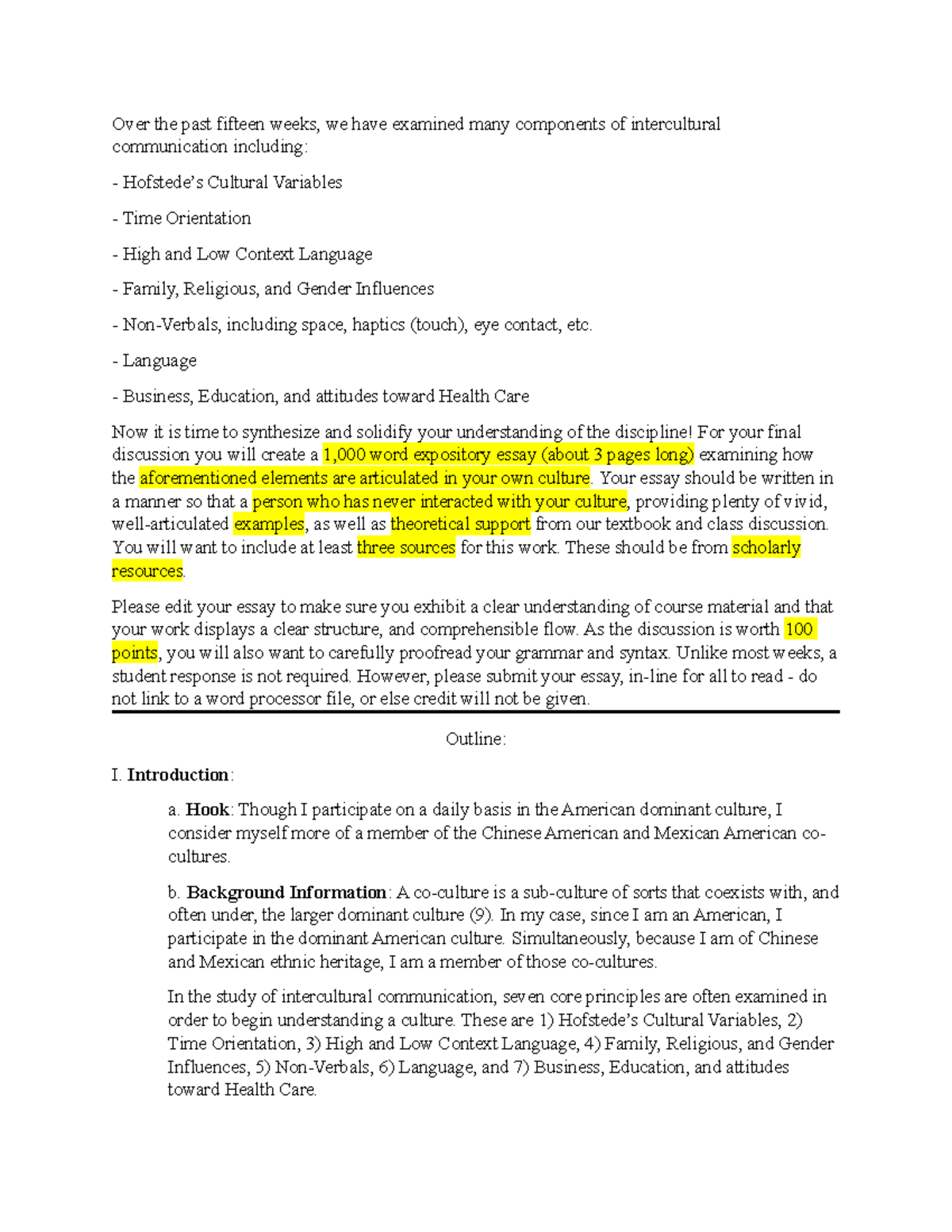 Week 15- Course Overview Essay - Over the past fifteen weeks, we have ...