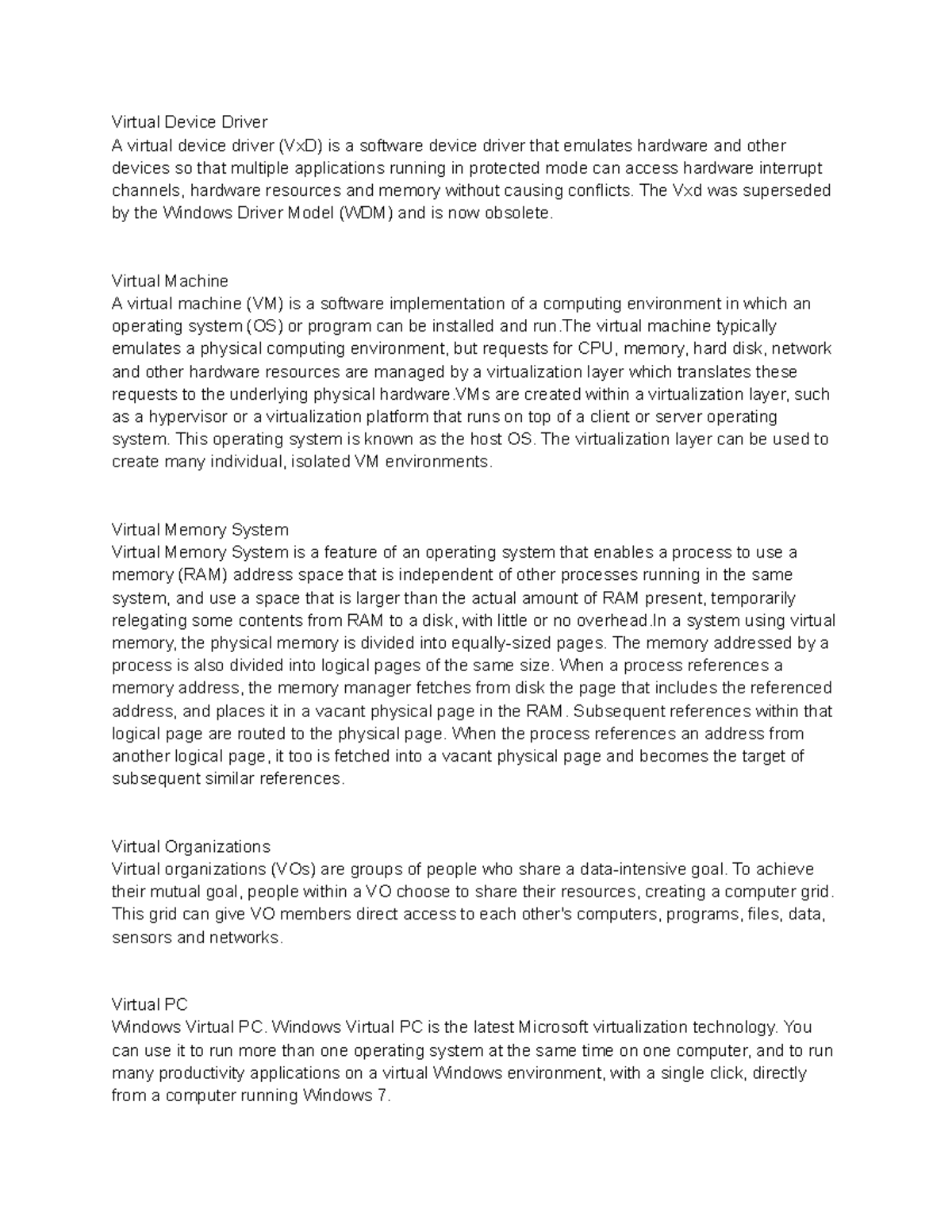 Win32s, Win9X, Win Bind, X.25 Interface, Windows NT - Virtual Device ...