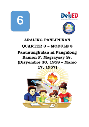 AP6-SLMs6 Q3 Validated - ARALING PANLIPUNAN QUARTER 3 – MODULE 6 ...