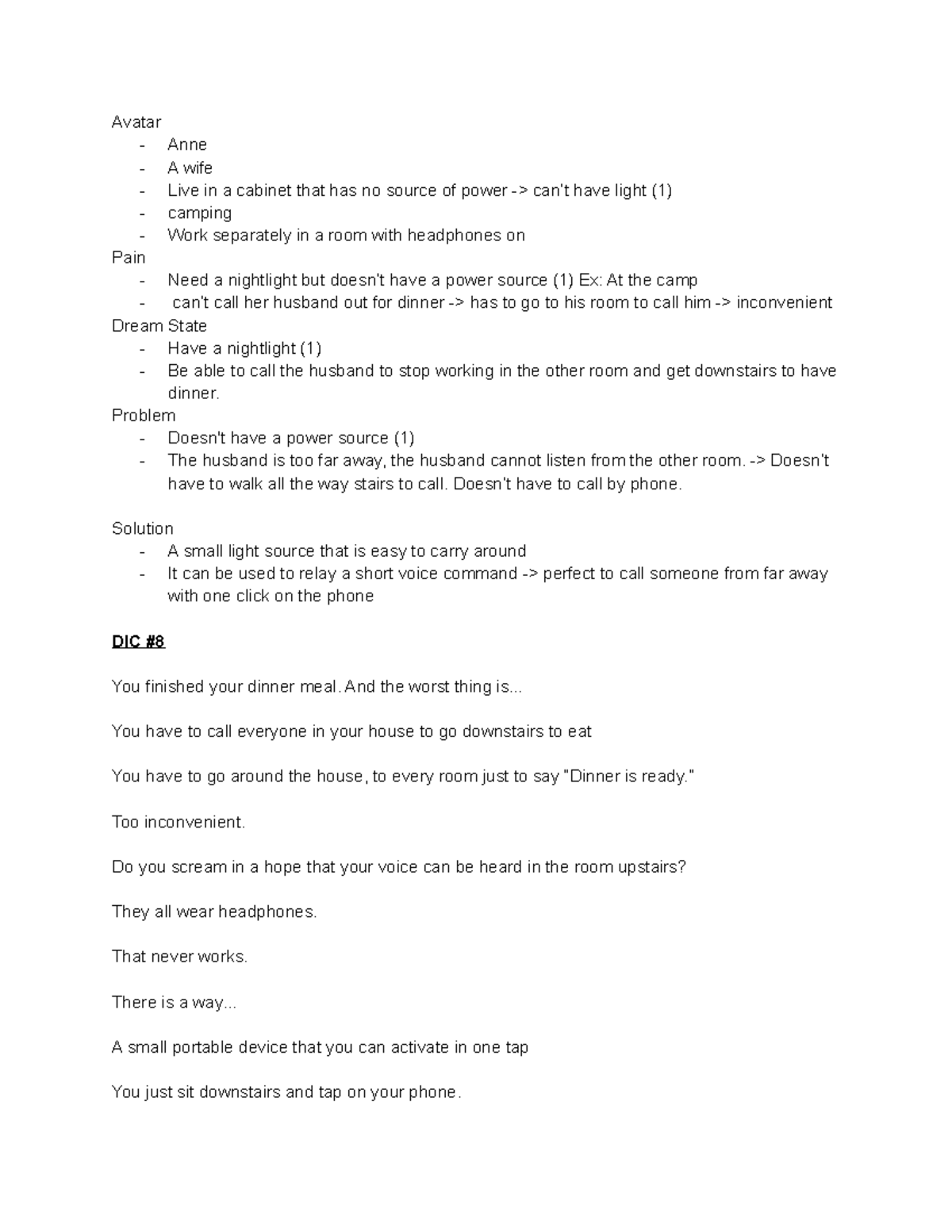 DIC, PAS, HSO #8 - Weekly sales short form copy assignment 8 - Avatar ...