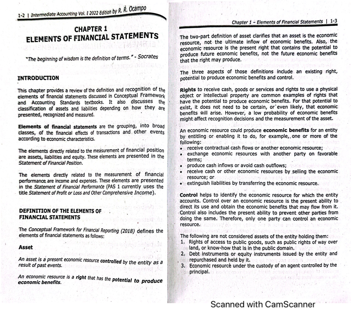 Intermediate Accounting 1A - Chapter 1 - Intermediate Accounting Vol. I ...