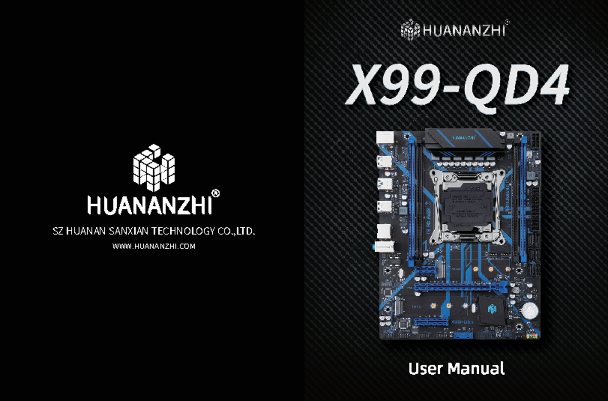 中英文X99-QD4说明书+2022 - Manual placa madre - SZ HUANAN SANXIAN TECHNOLOGY ...