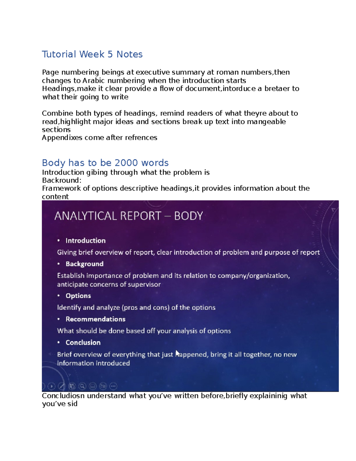 Tutorial Week 5 Notes - abnbsaj - Tutorial Week 5 Notes Page numbering ...