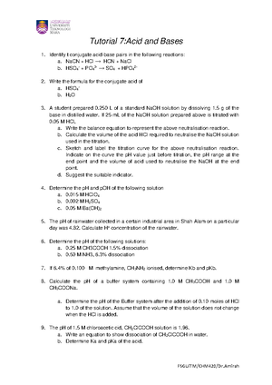 Question for lab 6 - QUESTION Estimate the pH of Sample 1 and Sample 2 ...