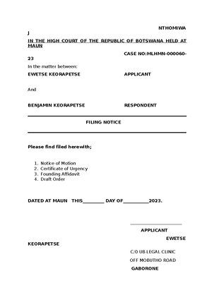 Sample Summons - drafting - WRIT OF SUMMONS Issued under Order 6 Rule 7 ...