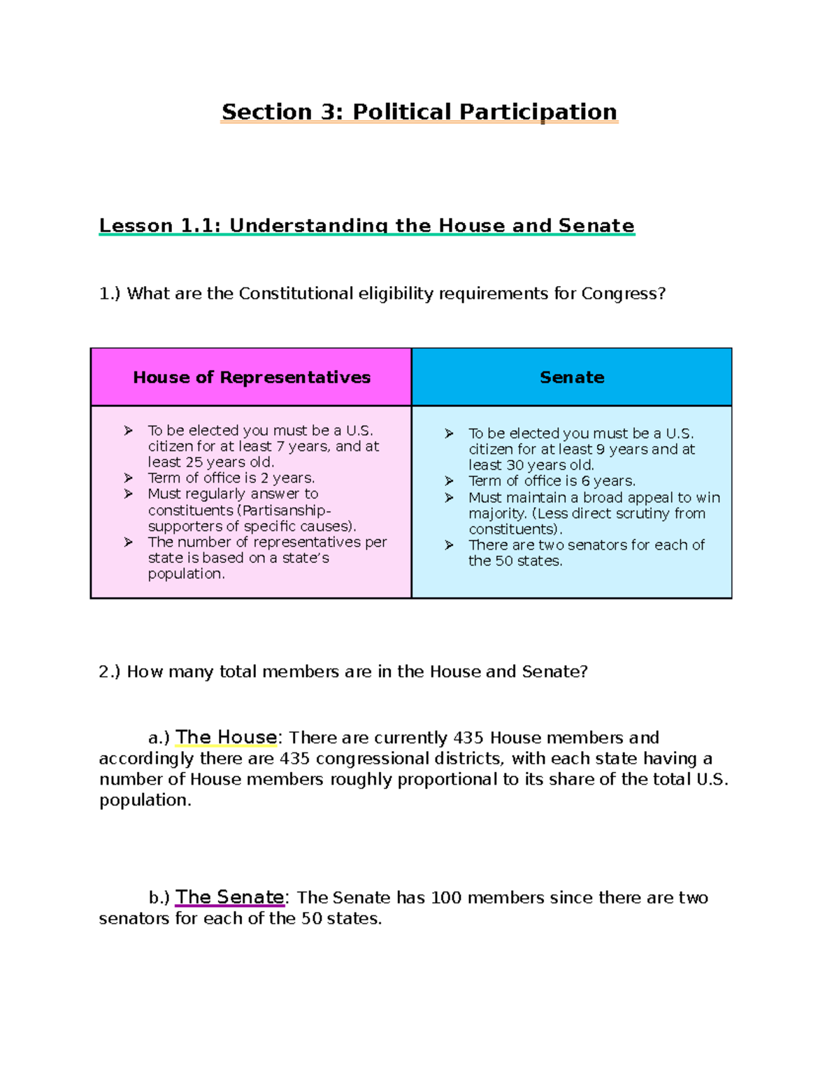 C963 Section 3 less 1 thru 3 - Section 3: Political Participation ...