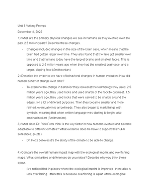 Unit 1 Writing Prompt - Describe a common accepted theory in modern-day ...