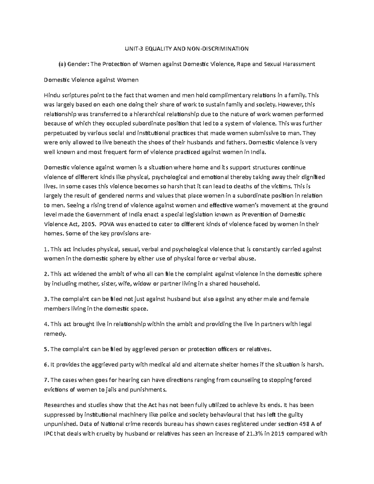 UNIT3a ylyr - important notes of your laws your rights - UNIT-3 ...