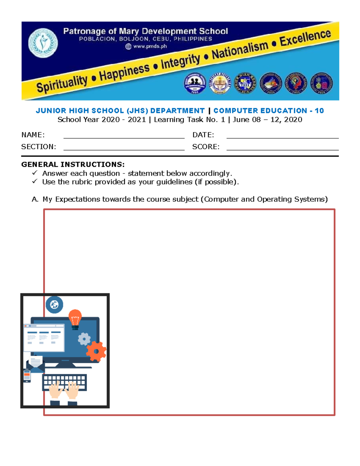 0. Learner'S Expectations - BSED Filipino - JUNIOR HIGH SCHOOL (JHS ...