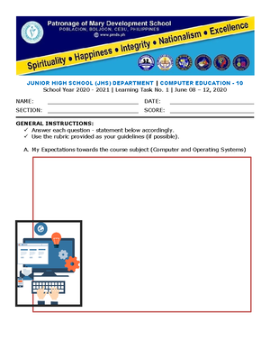 Lab5 Inheritance - Lab 5 - BSED Filipino - Laboratory Exercise Inheritance Name/s: Section: Date ...