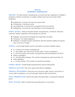 Fetal Devlopment - Notes - NURS 226 - Studocu