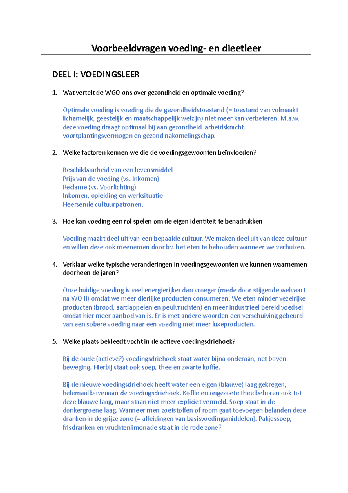 Voorbeeldvragen voeding- en dieetleer ingevuld - Voorbeeldvragen ...