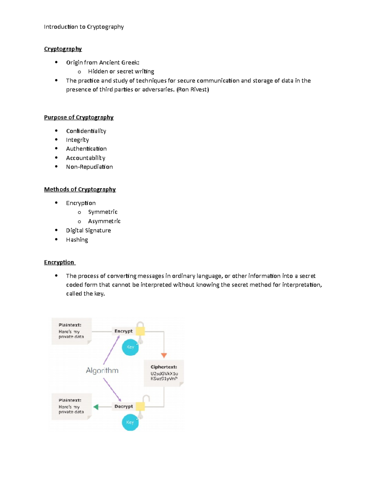Cryptography Introduction - Introduction to Cryptography Cryptography ...