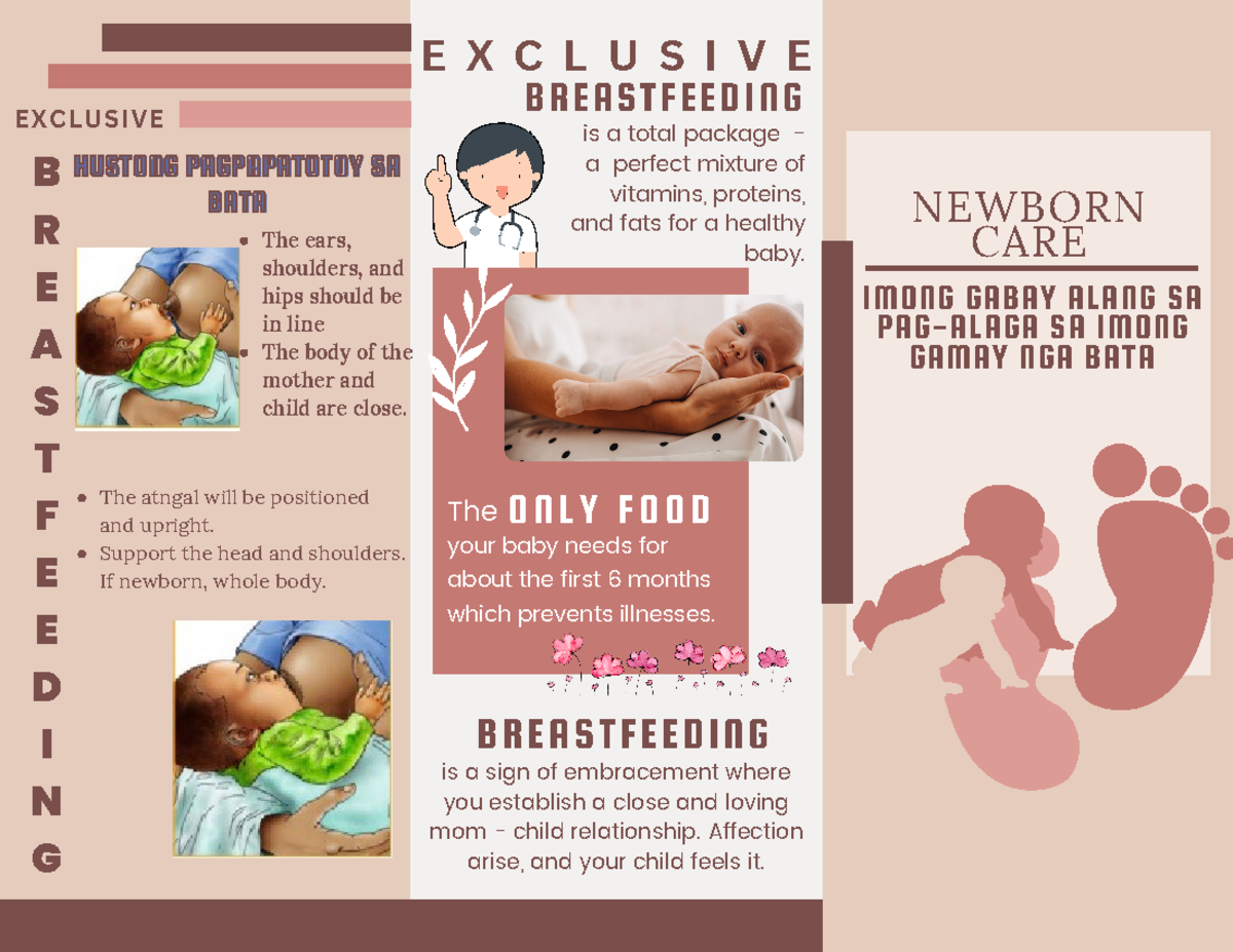 Breastfeeding Brochure - BREASTFEEDING NEWBORN CARE is a total package ...