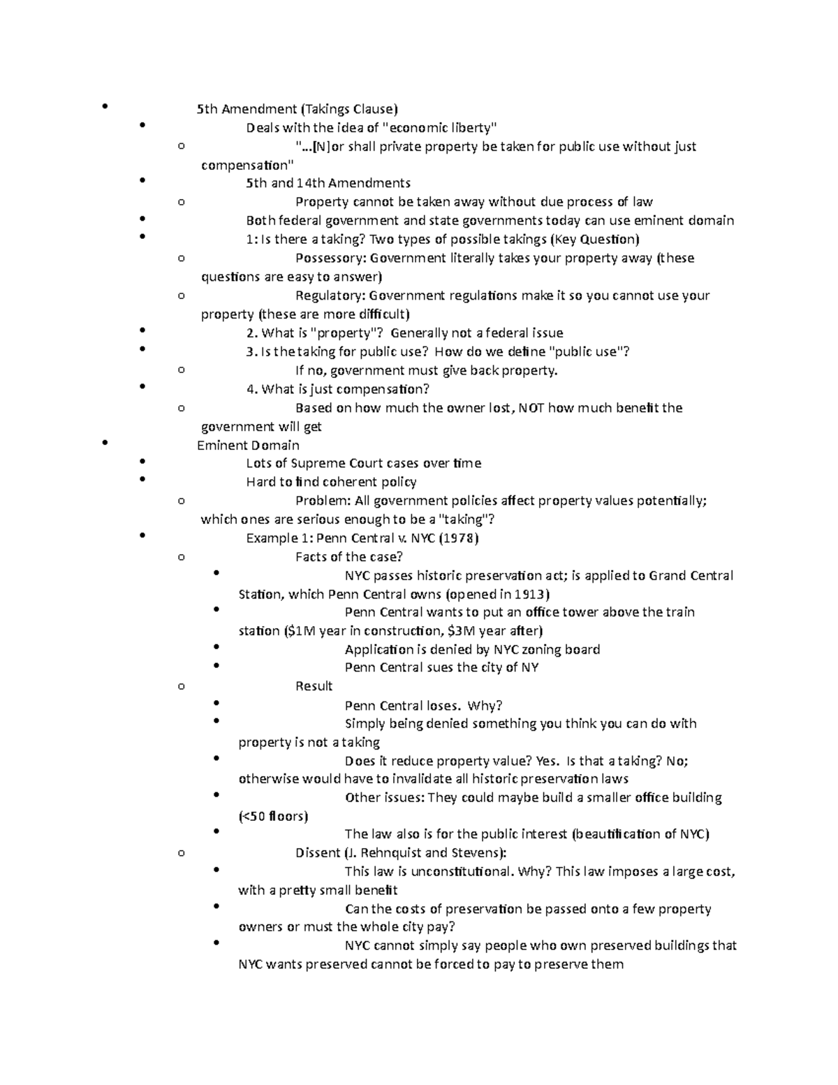 POLS305 Notes 2 - Asst. Prof. Bejamin Kassow - o o o o o o o o o o 5th ...