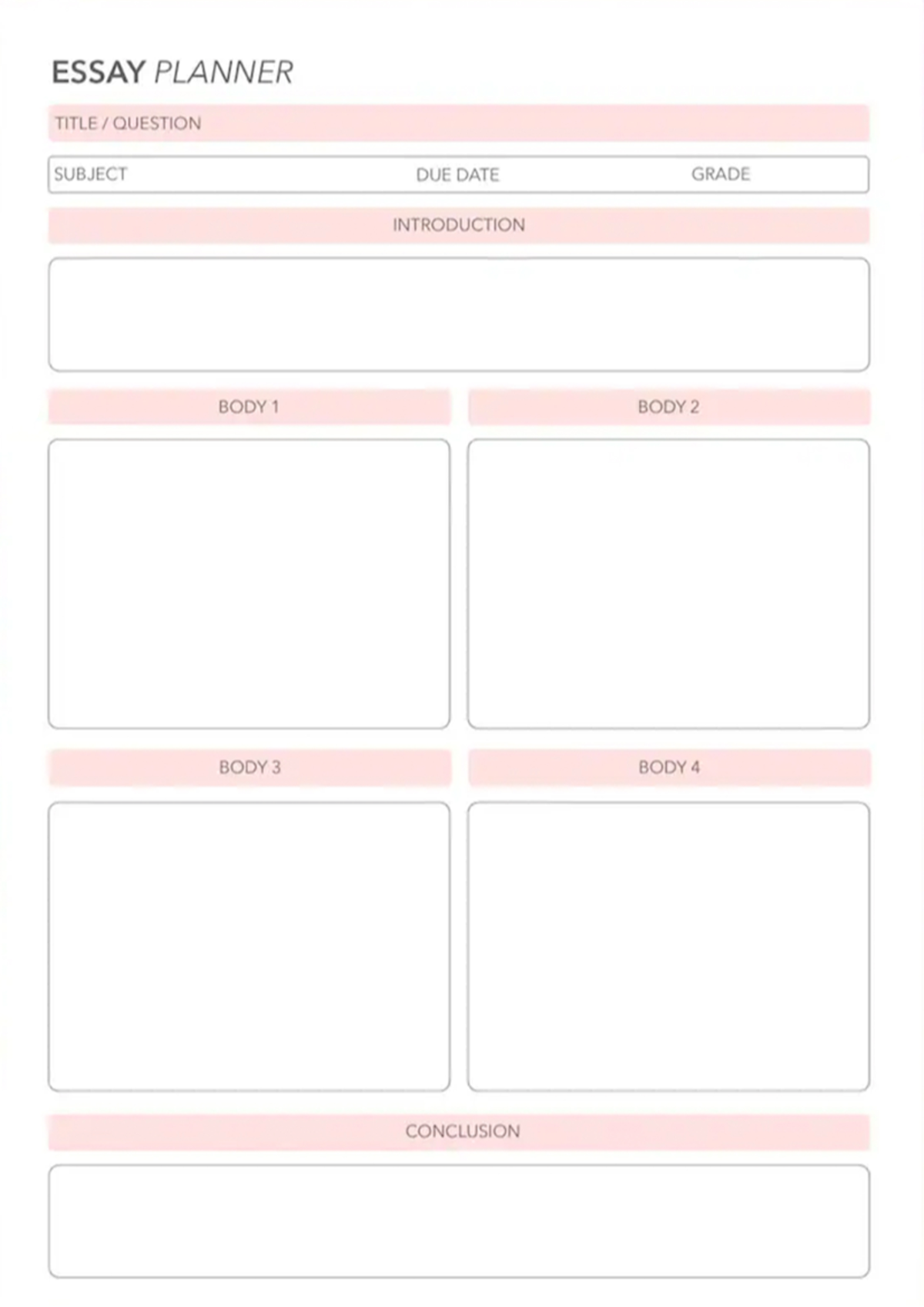 Essay Planner - IC52021A - ESSAY PLANNER TITLE / QUESTION SUBJECT DUE ...