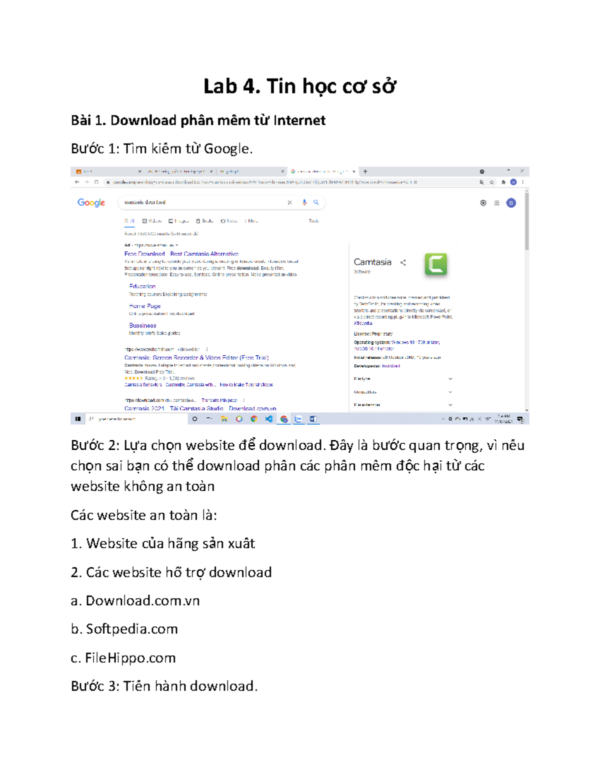 Lab4 - 1111111111111111111111 - Lab 4. Tin h c cọ ơ sở Bài 1. Download ...
